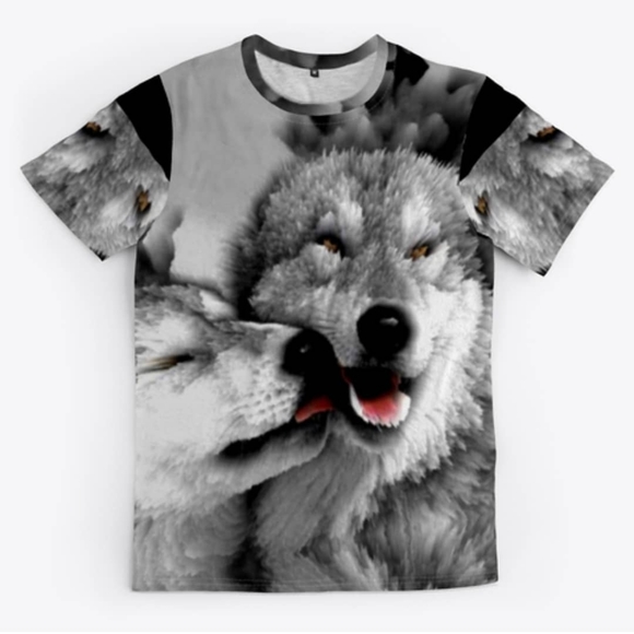 BitchyCats Art | Tops | Wolf Art Work Shirt And Leggings | Poshmark
